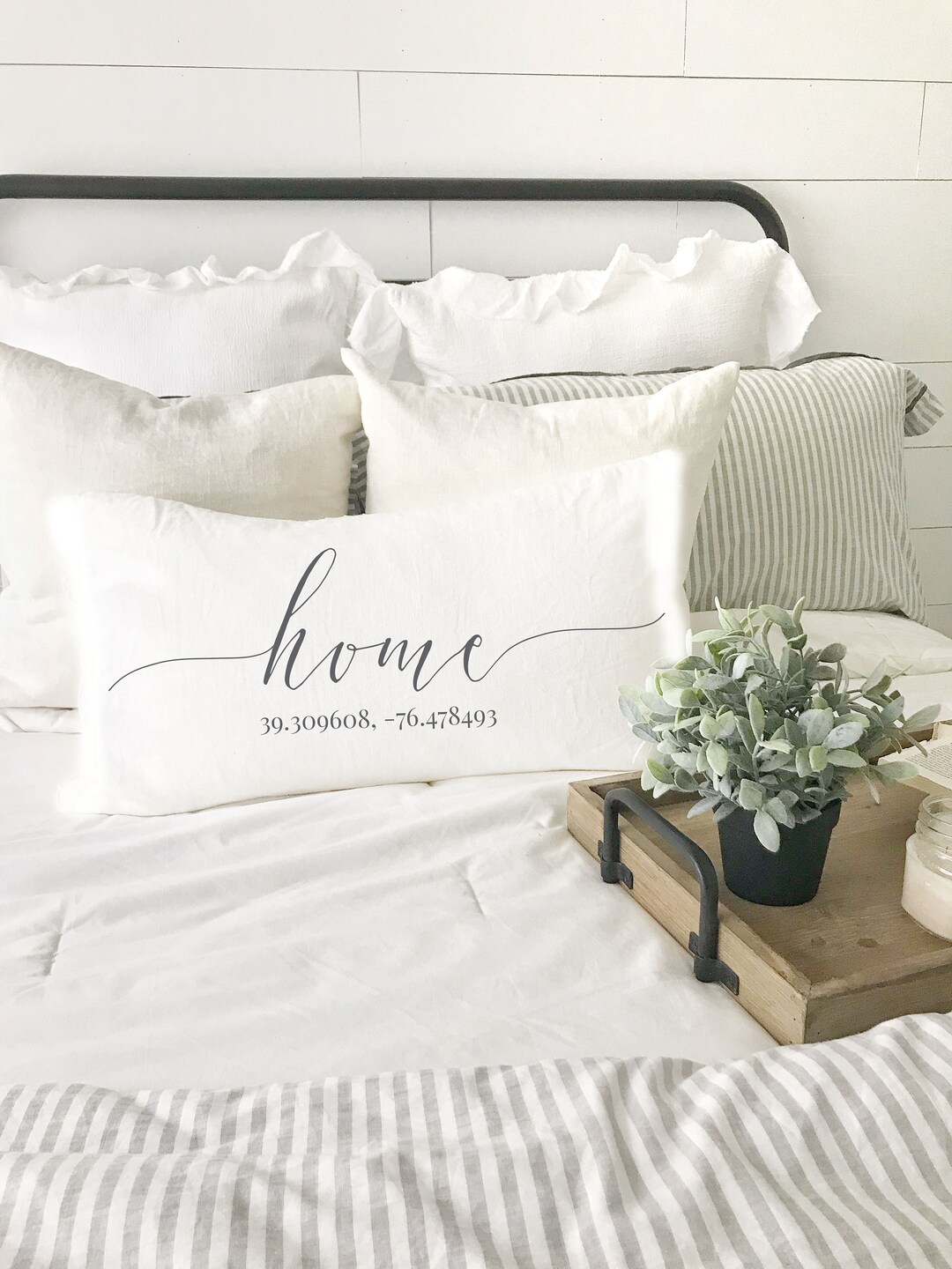 Custom Coordinates Pillow Cover - Personalized Latitude Longitude ...