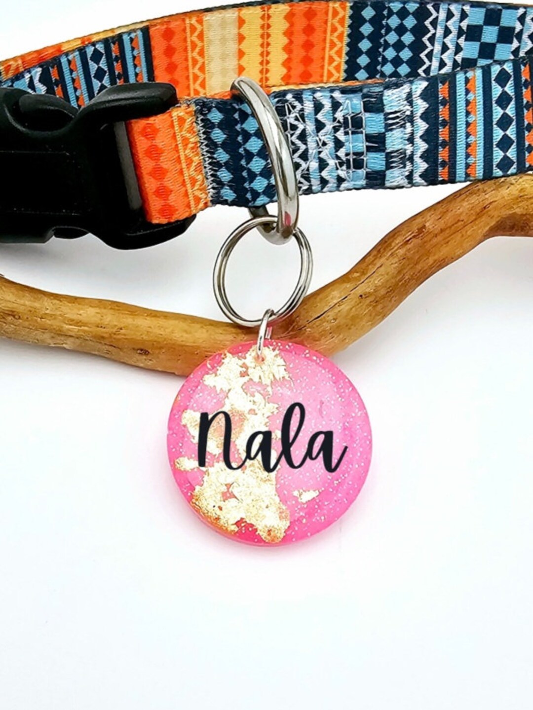 Round Dog Tag Resin Dog Tag Fancy Dog Tag Cat Tag Pet Tag Gold Dog Tag ...