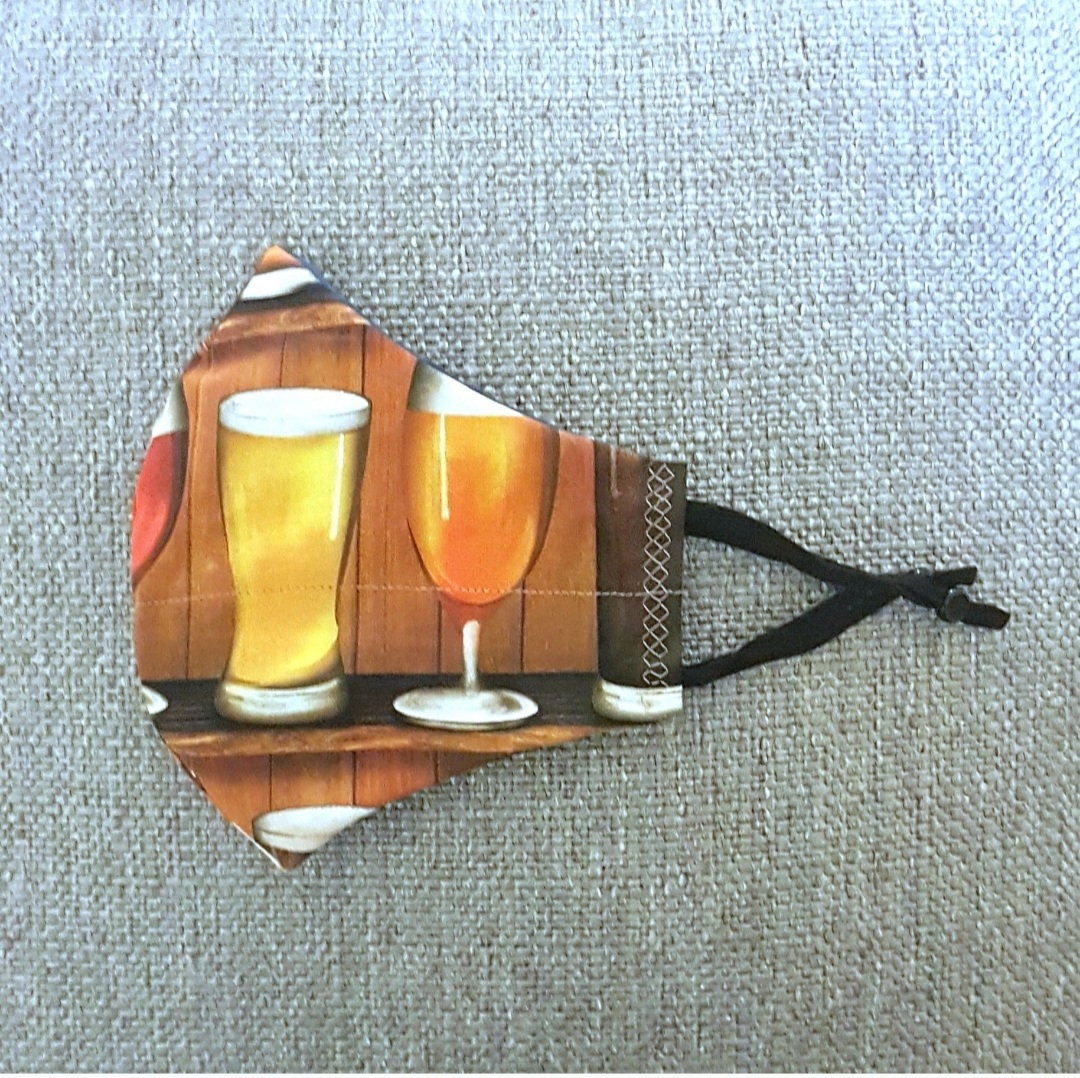 Mens mask beer beer mask face mask washable mask | Etsy