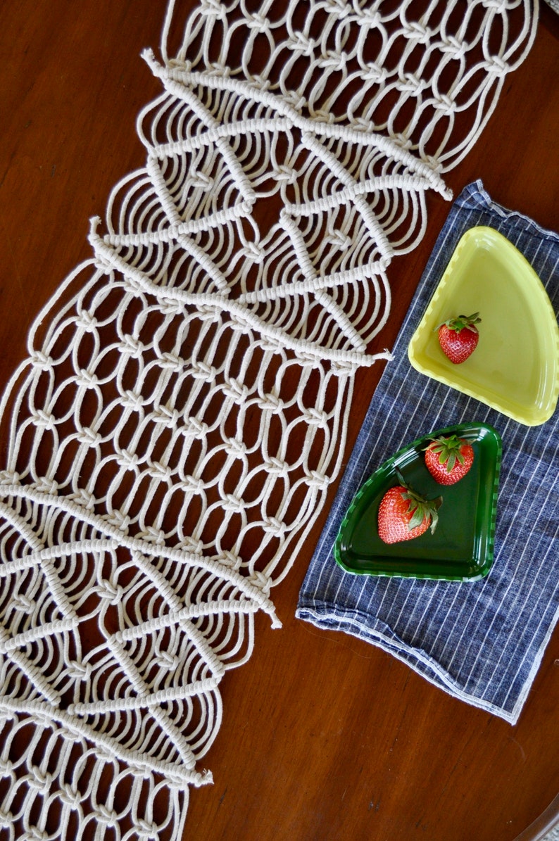 Macrame Table Runner Tutorial Download Macrame Pattern - Etsy