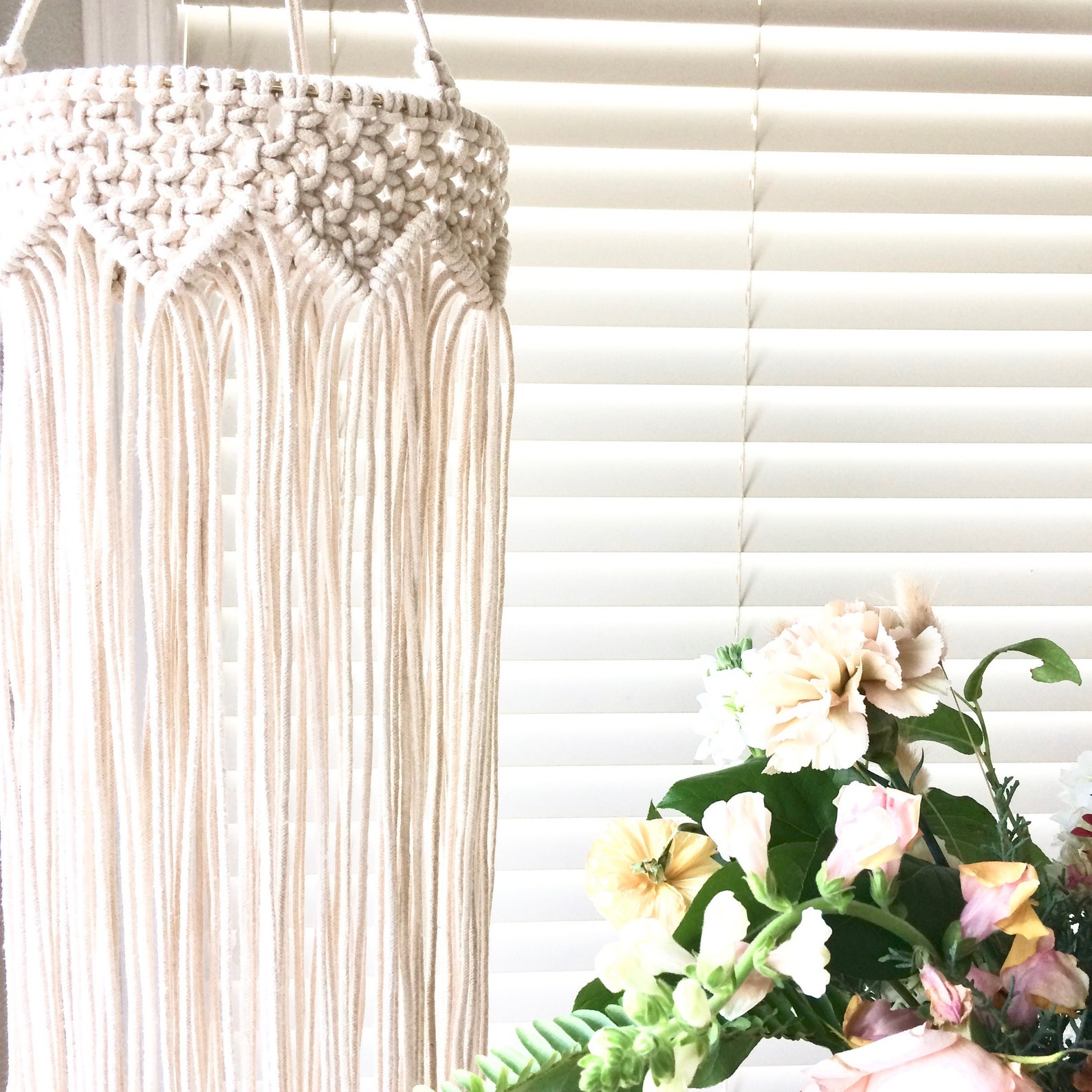 Macrame Pattern Chandelier Mobile for Beginners | Macrame Patterns ...