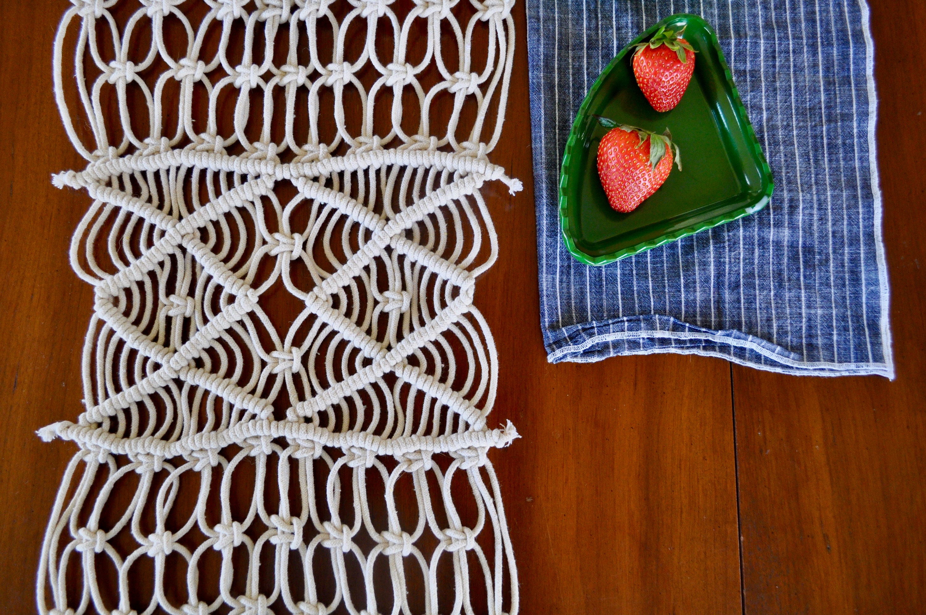 Macrame Table Runner Tutorial Download Macrame Pattern - Etsy