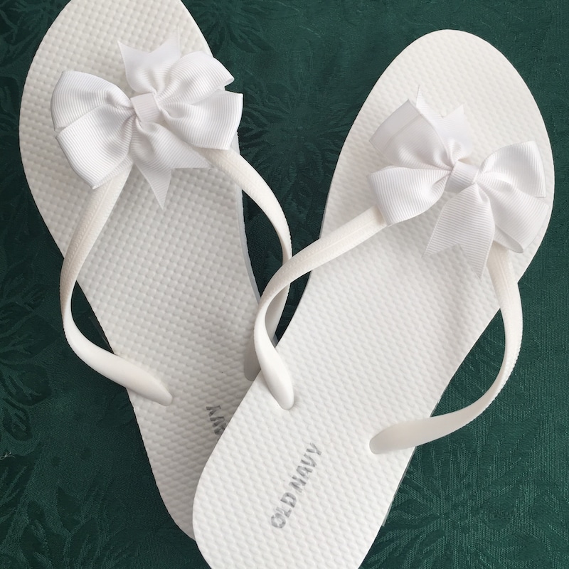 Bride Flip Flops - Etsy