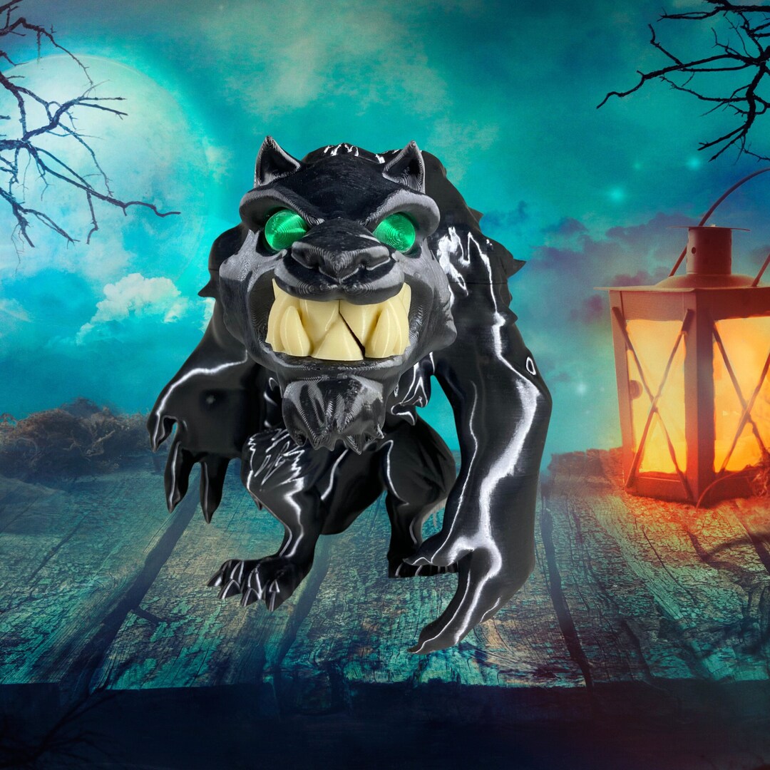 Werewolf DIY Puzzle or Preassembled Option Choose Your Size 2in 4in 6in ...