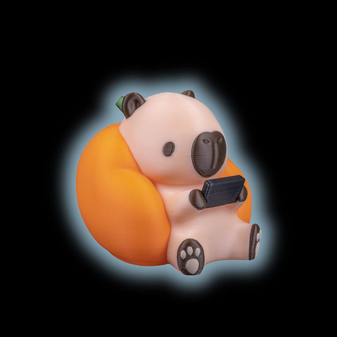 Gamer Capybara – Cozy Gaming Desk Companion • 3D Printed Capy Figure ...