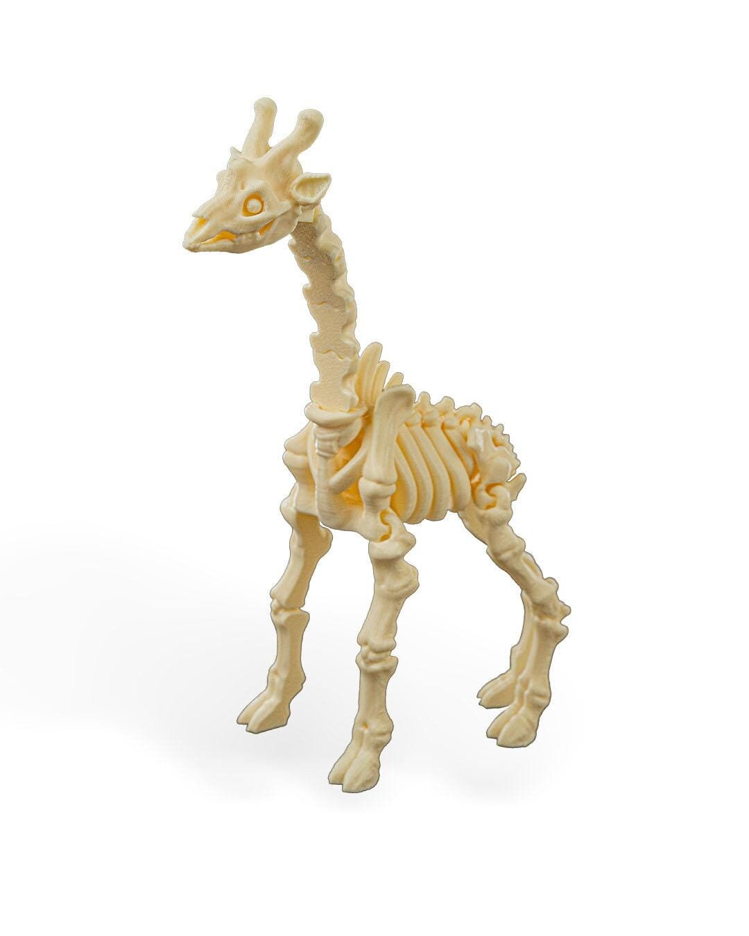 Giraffe Skeleton Safari Articulating Toy 3D Printed Fun Moveable Animal ...
