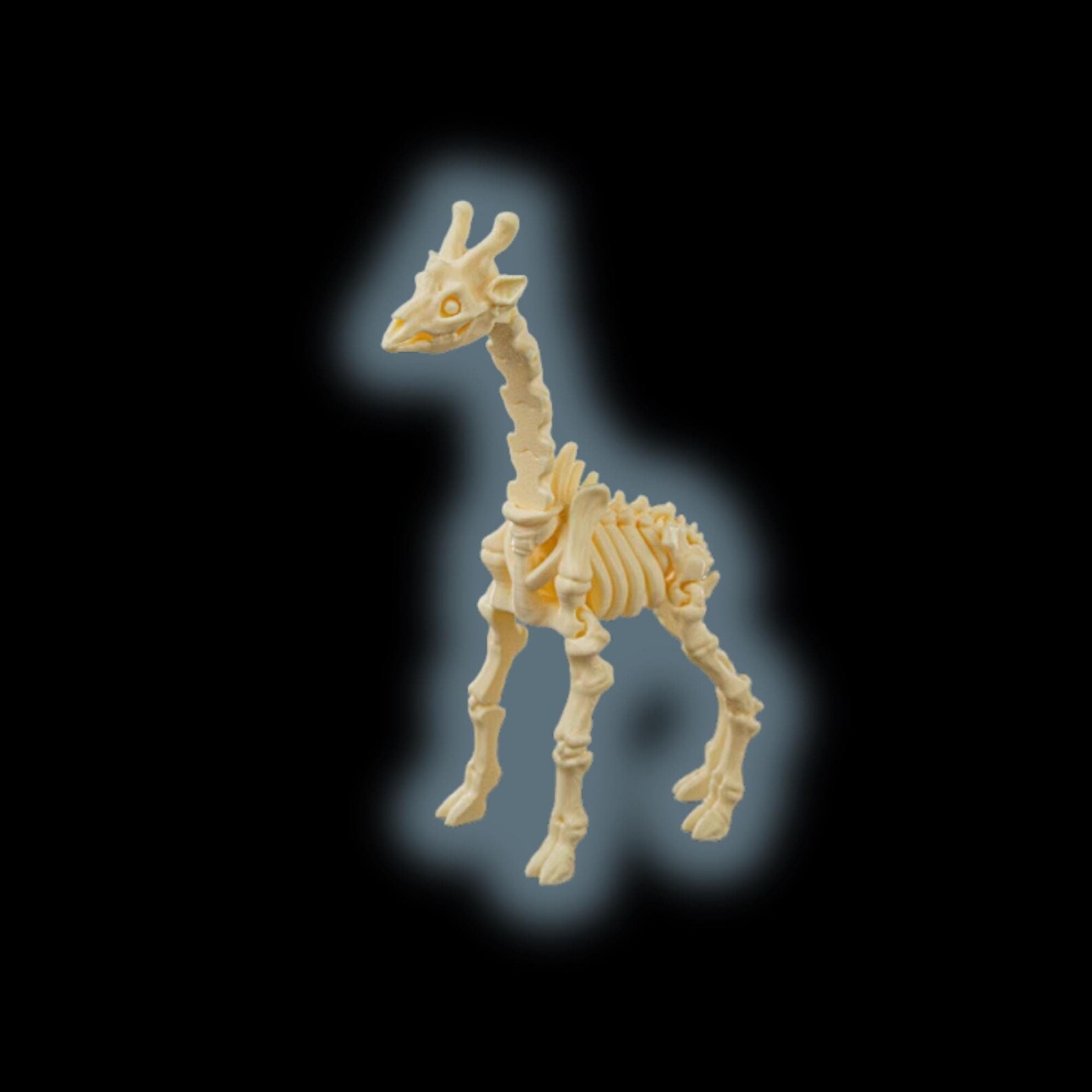 Giraffe Skeleton Safari Articulating Toy 3D Printed Fun Moveable Animal ...