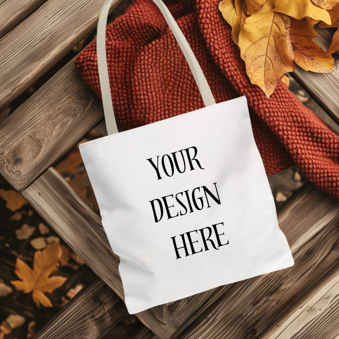 Fall Tote Bag Mockup: Flat Lay (JPG Image) - Etsy