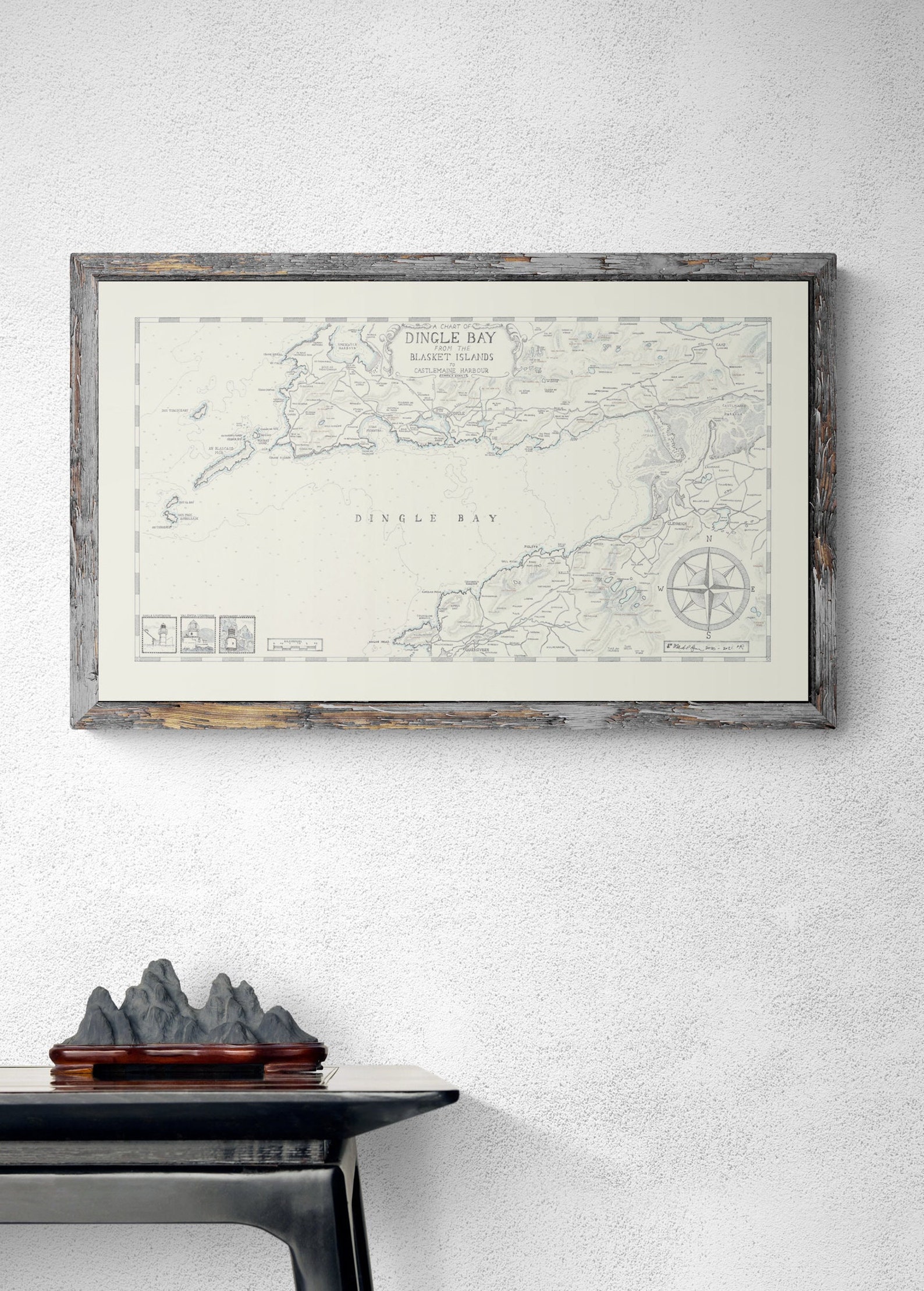 Dingle Bay Map Dingle Map Dingle County Kerry Map Blasket - Etsy