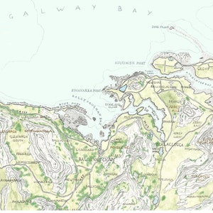 The Burren, Map of the Burren, County Clare Map. - Etsy