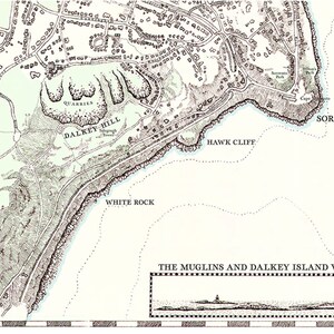 Map of Dalkey, Co Dublin Ireland - Etsy