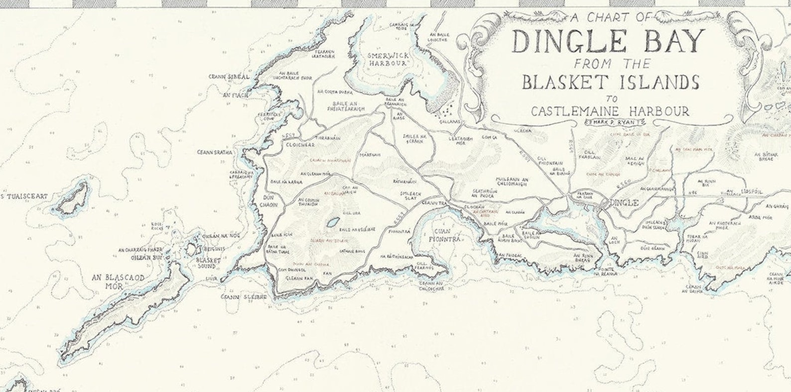 Dingle Bay Map, Dingle Map, Dingle County Kerry Map Blasket Islands Map ...