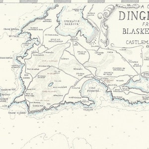 Dingle Bay Map, Dingle Map, Dingle County Kerry Map Blasket Islands Map ...