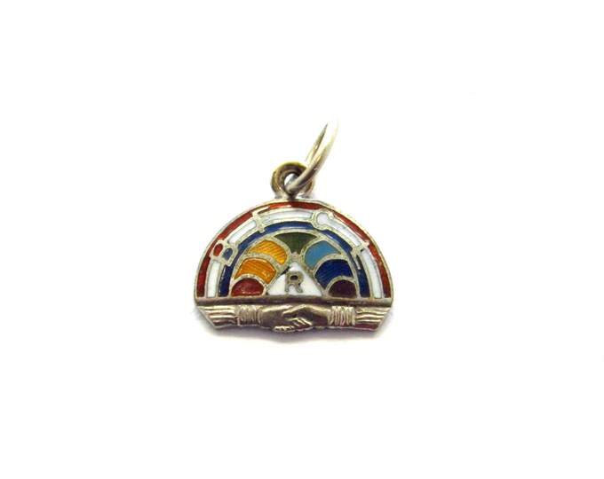 Vintage BFCL International Order of Rainbow Girls Tiny Charm With ...