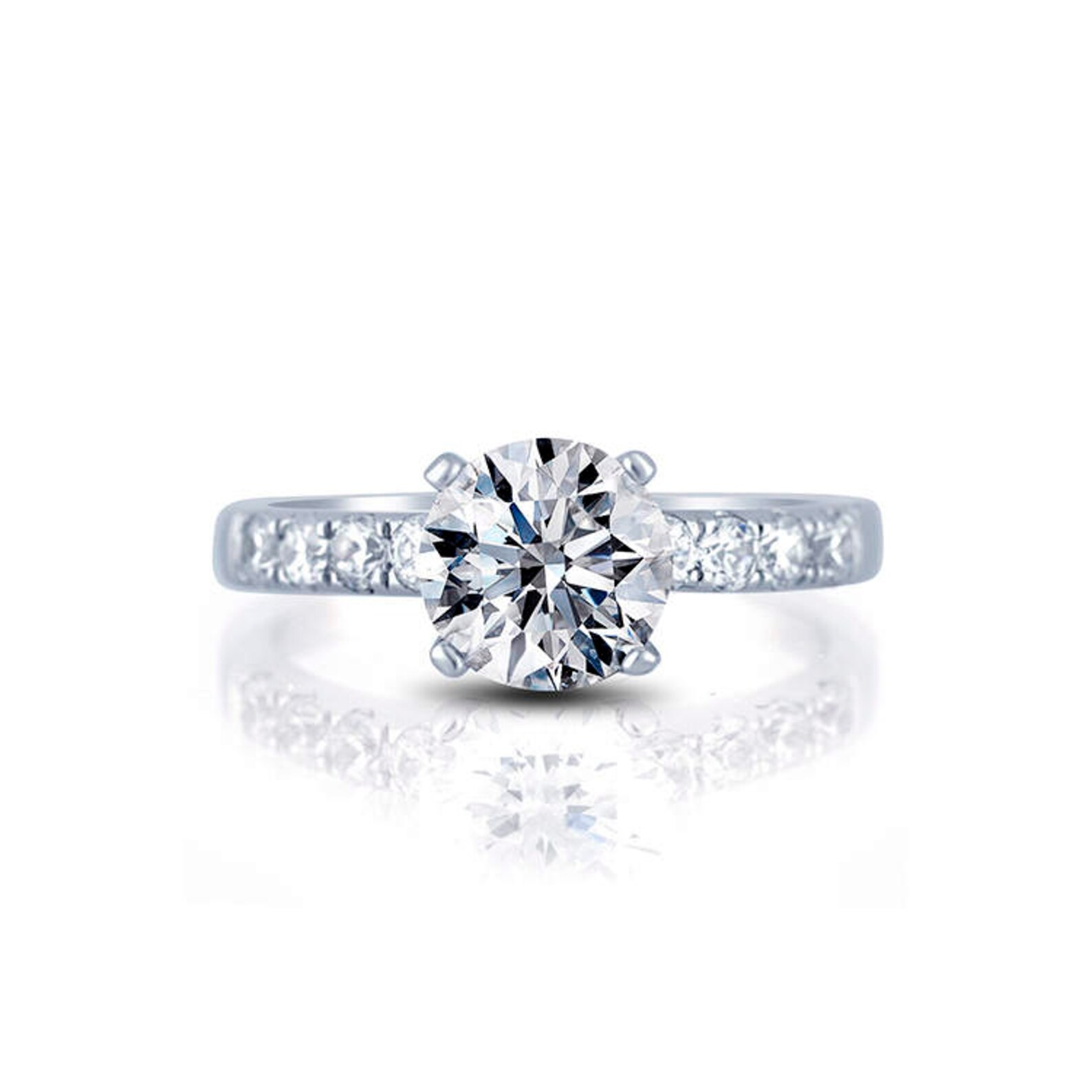 Simple Classic Engagement Ring 0.40cts Diamonds DEF/VS-SI and - Etsy
