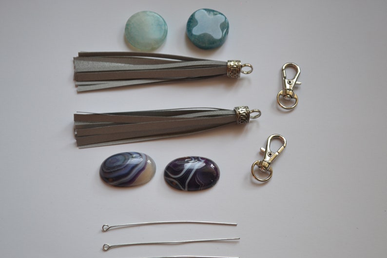 Make Your Own Key Chain Reflector Reflective Tassel DIY Kit - Etsy