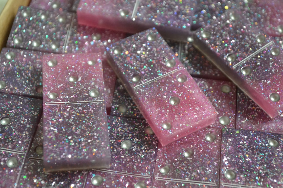 Pink Domino Set, Resin Domino Game Set - Etsy