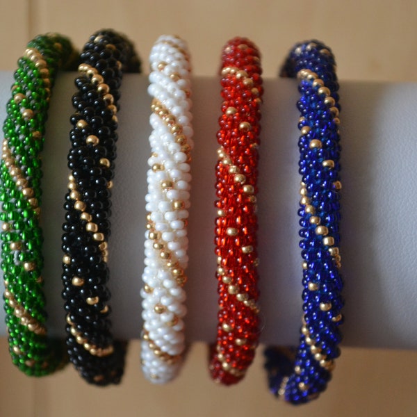 Beaded Bangle - Etsy