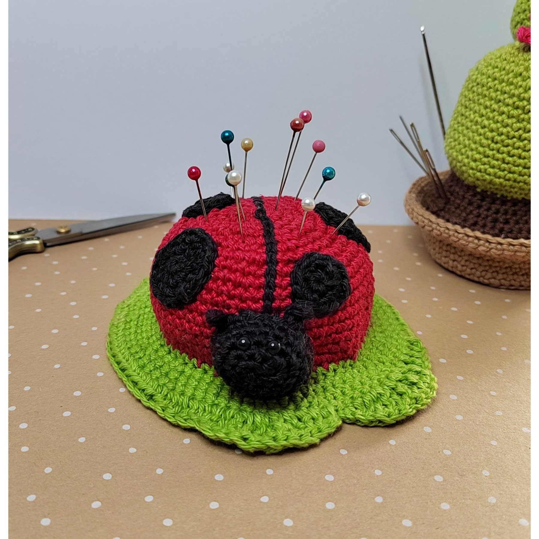 Ladybug Crochet Pattern Crochet Pattern Pincushion Ladybug - Etsy