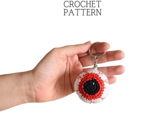 Brain Keychain Crochet Pattern, Creepy Keychain, Brain Crochet Pattern ...