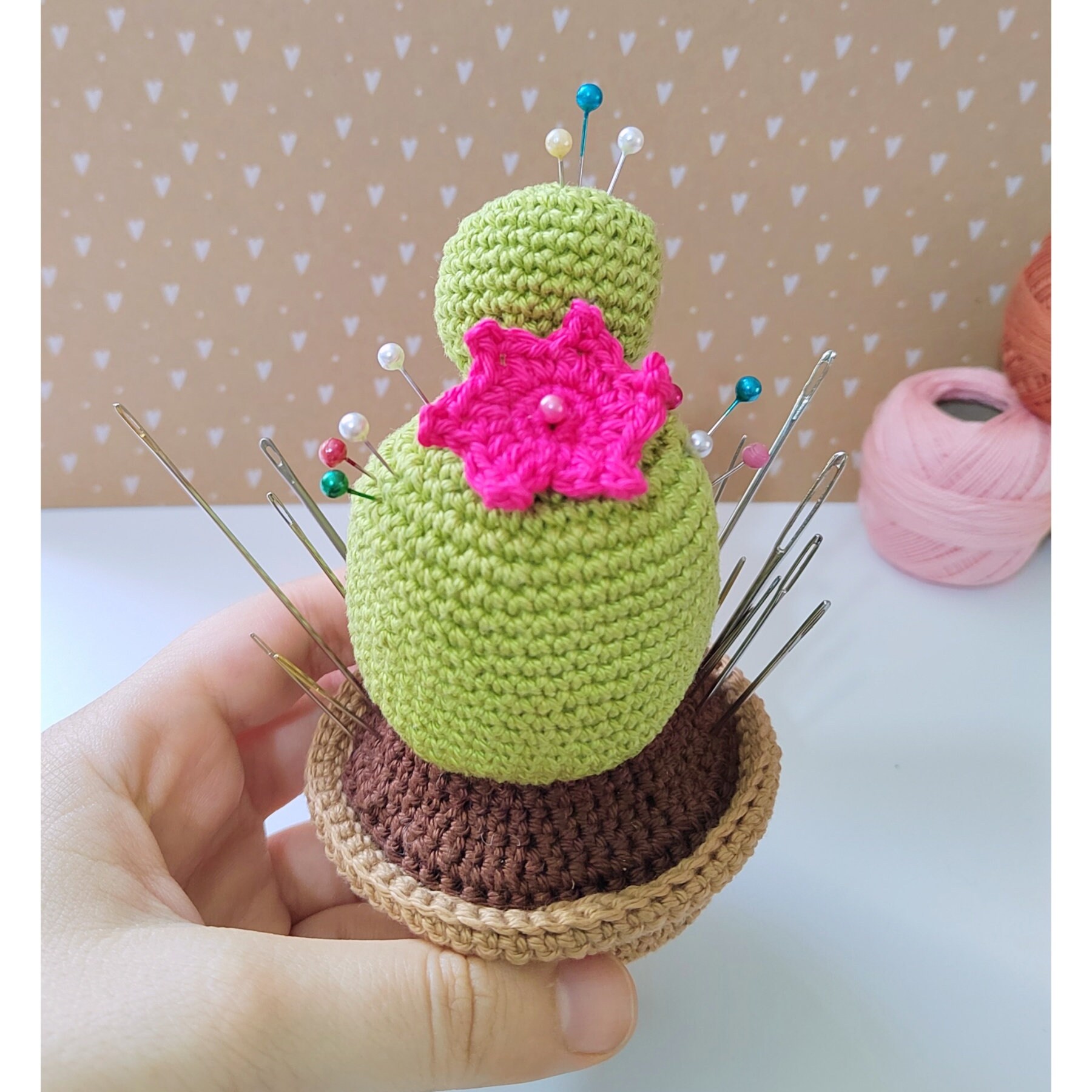 Crochet Pattern Pincushion Pincushion Pattern Cactus Crochet - Etsy