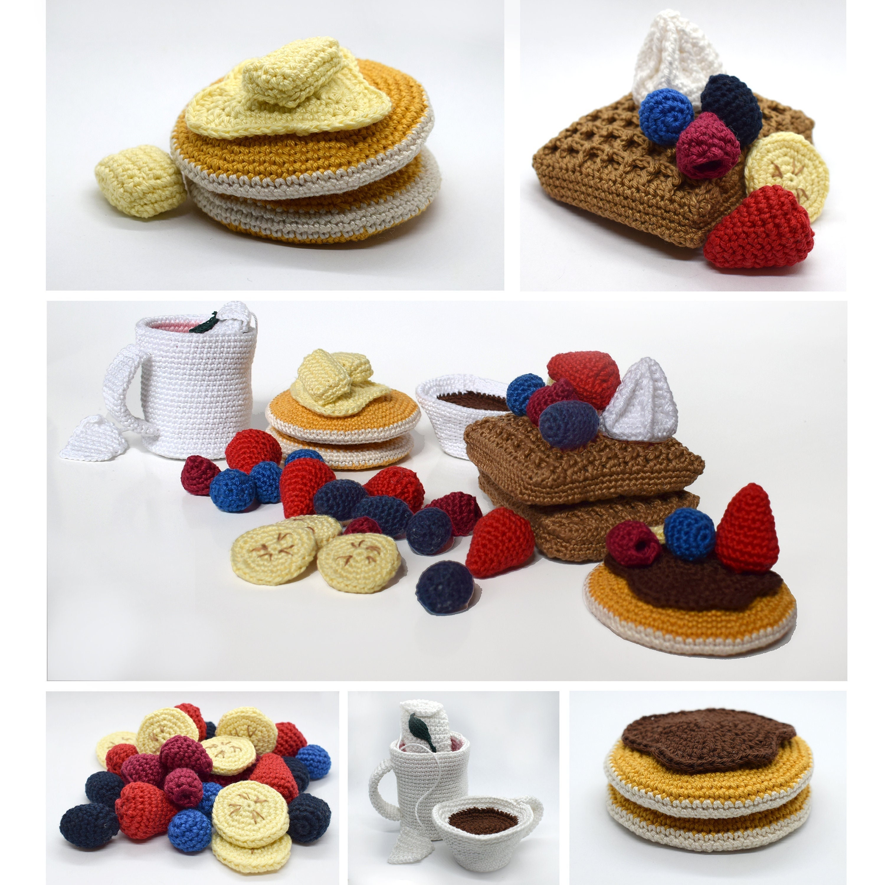 Crochet Breakfast Pattern Crochet Food Pattern Crochet - Etsy