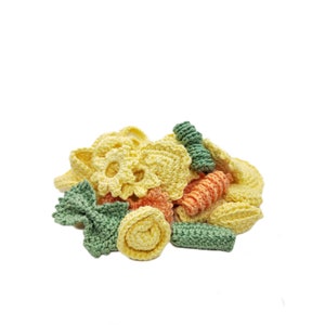 Pasta Crochet Pattern, 9 Types of Pasta, Crochet Play Food Pattern ...