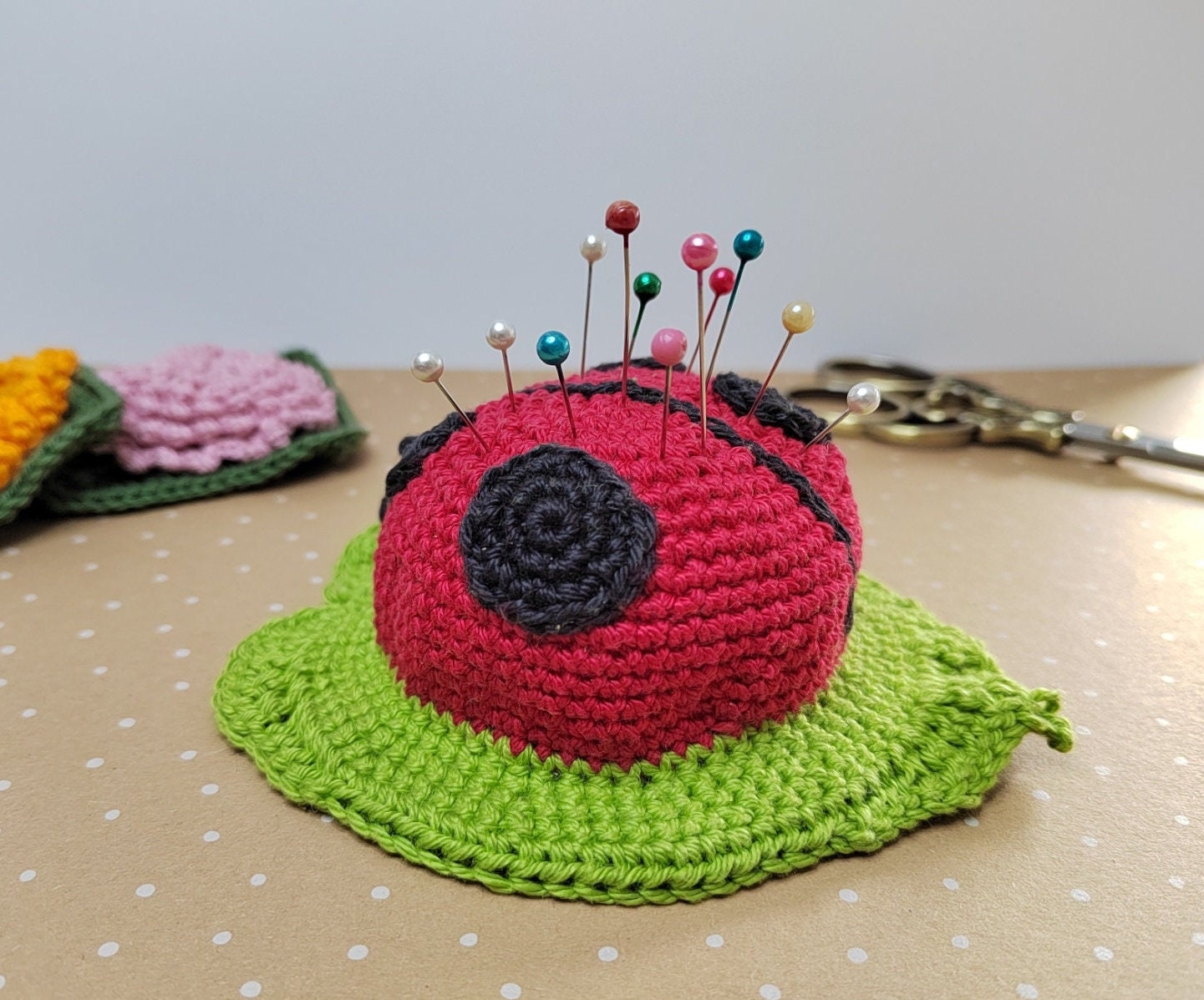 Ladybug Crochet Pattern Crochet Pattern Pincushion Ladybug - Etsy