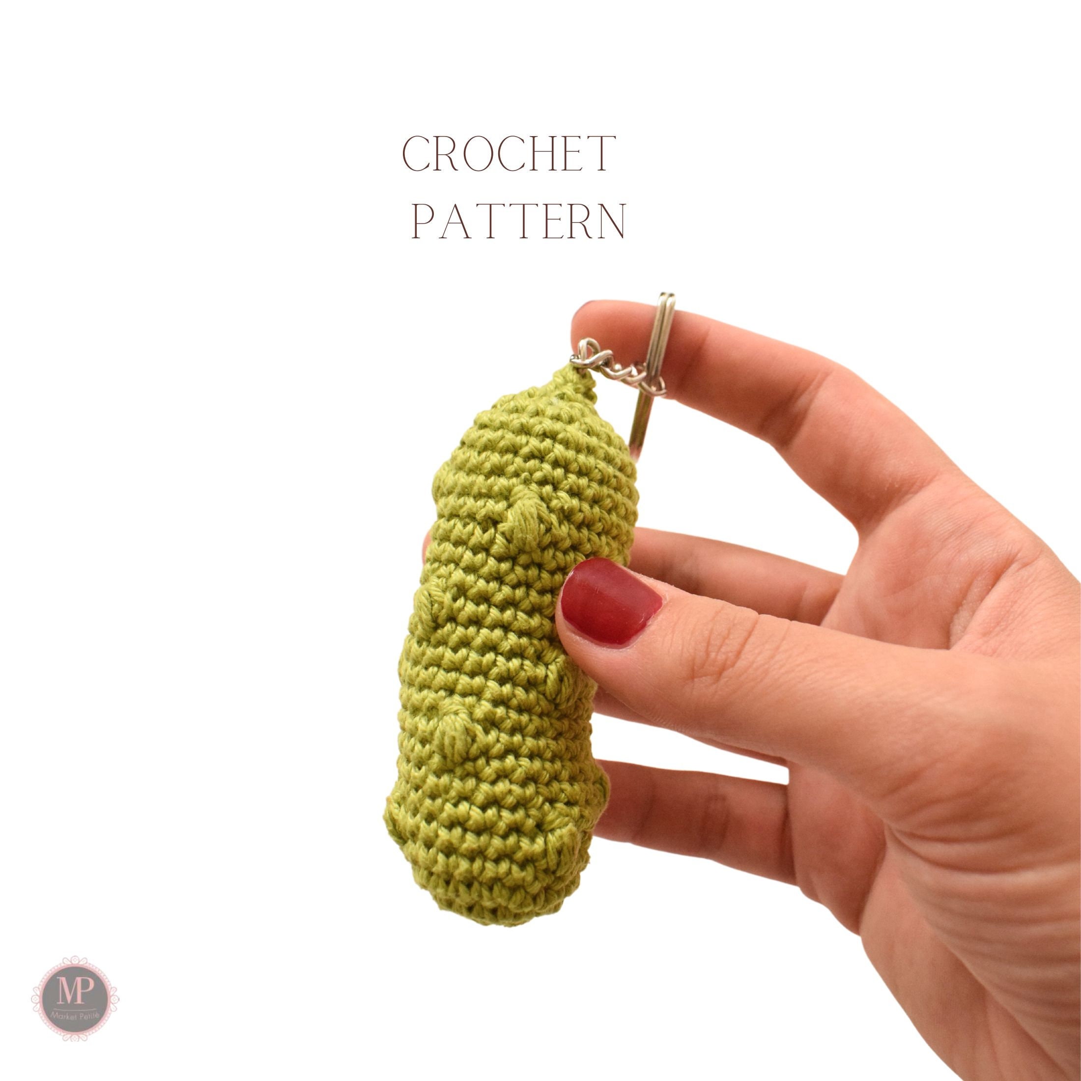 Pickle Keychain Crochet Pattern, Crochet Pickle, Crochet Pickle Pattern ...