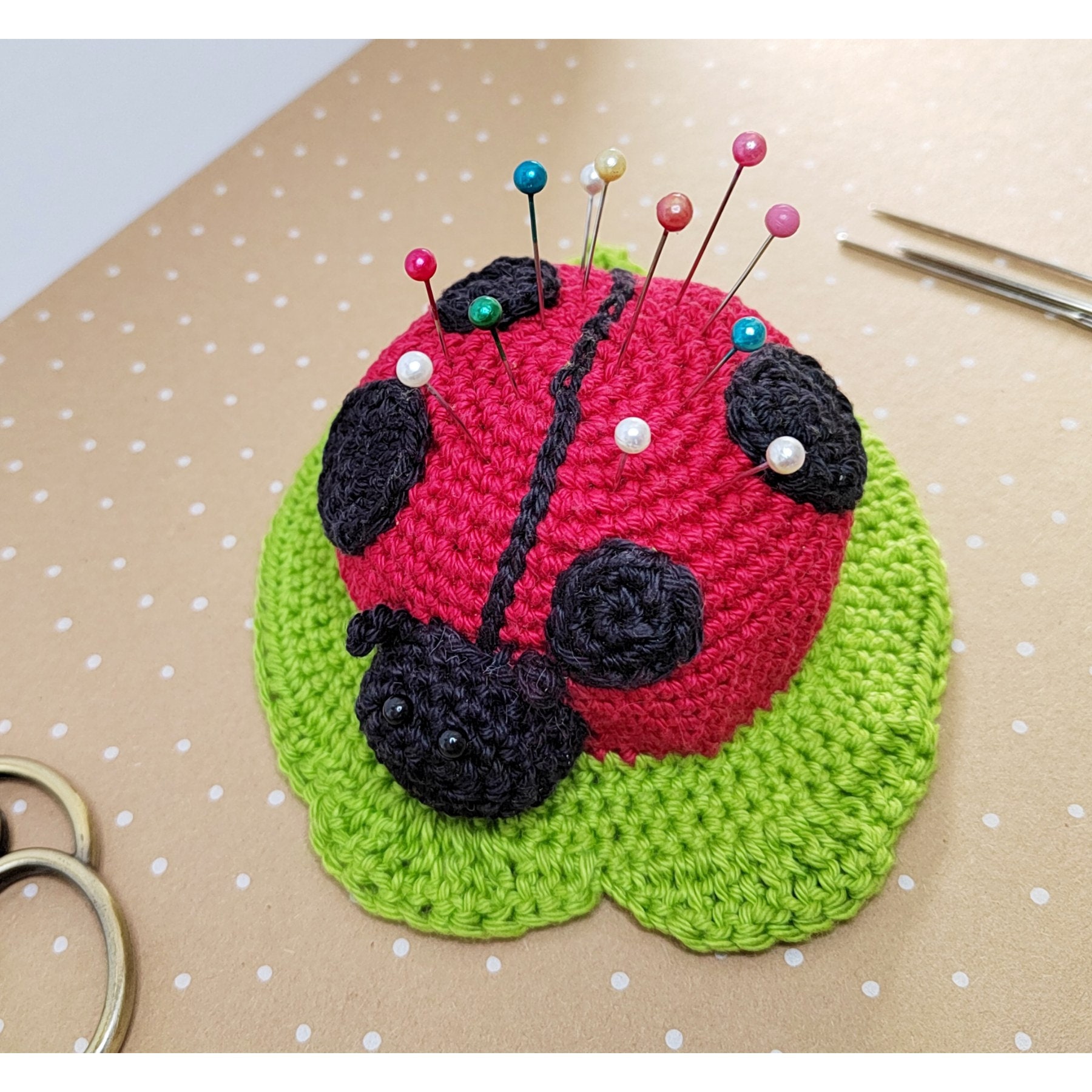 Ladybug Crochet Pattern Crochet Pattern Pincushion Ladybug - Etsy