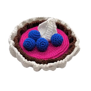 Crochet Food Pattern-crochet Tart Pattern-play Food Pattern-crochet ...