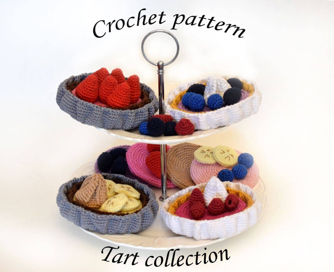 Crochet Food Pattern-crochet Tart Pattern-play Food - Etsy
