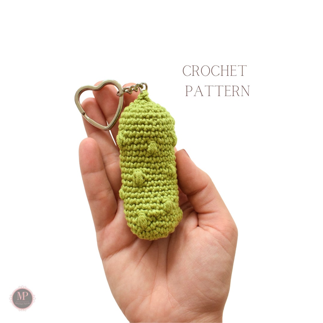 Pickle Keychain Crochet Pattern, Crochet Pickle, Crochet Pickle Pattern ...