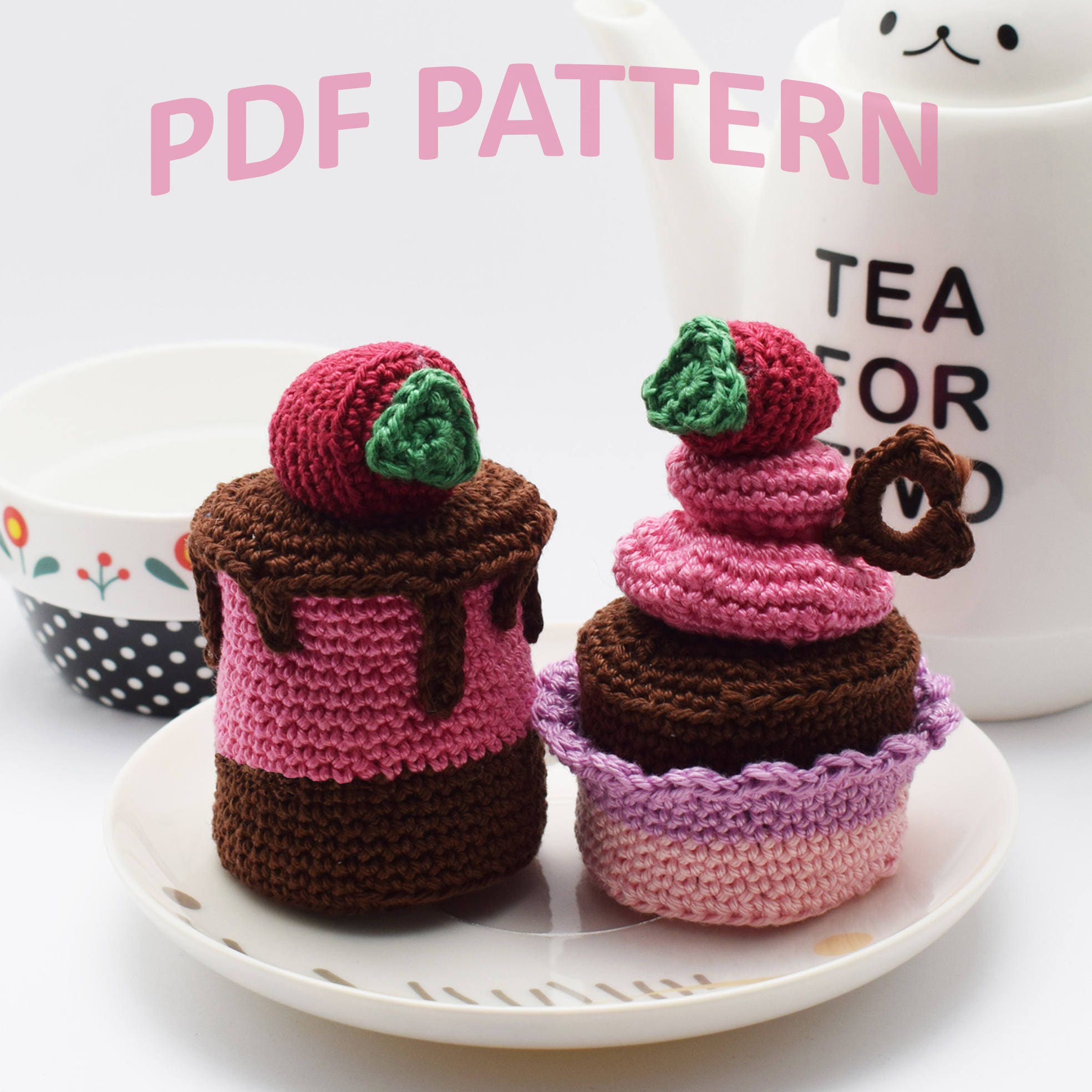 Play Set for Kids Crochet Food Patterns Crochet Play Food | Etsy