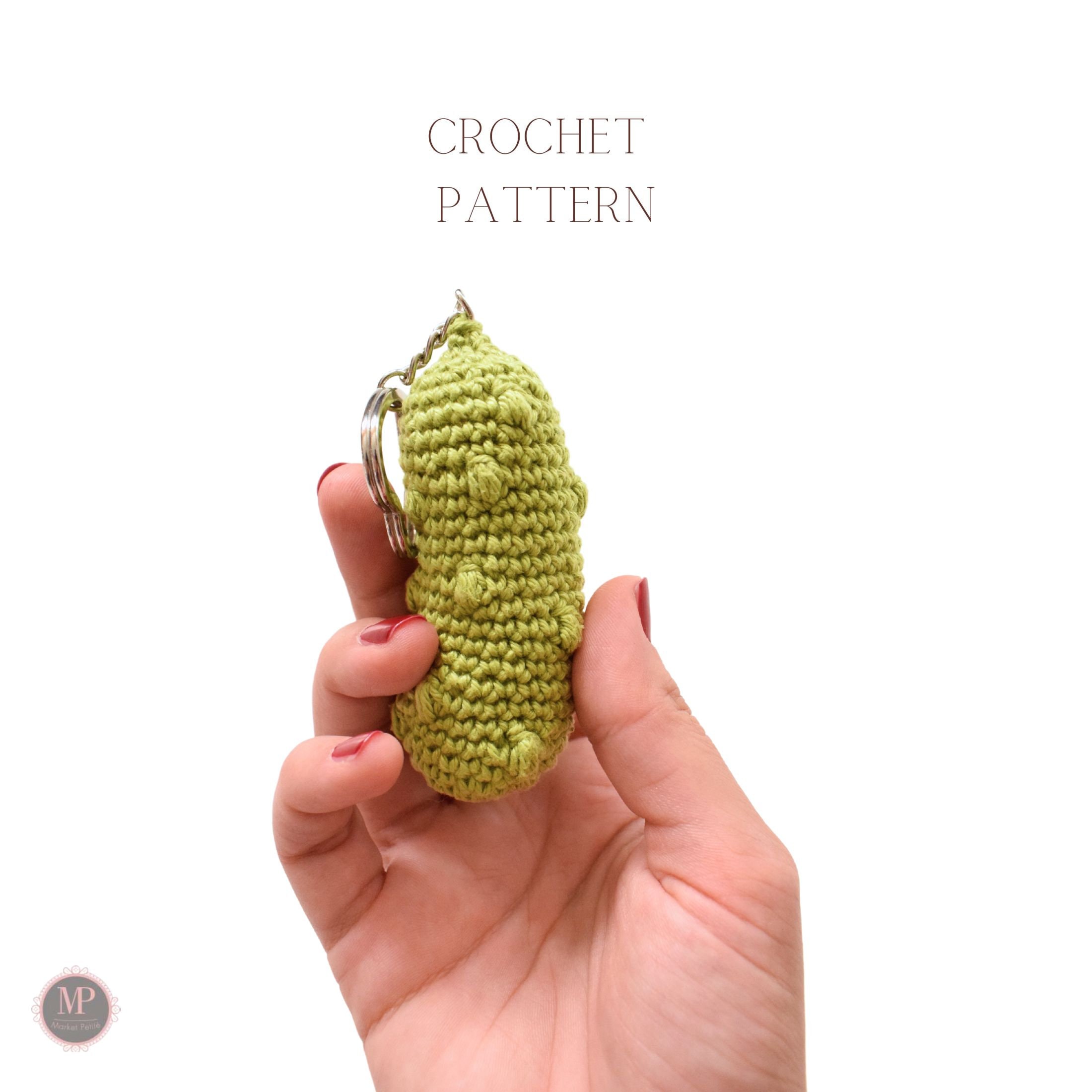 Pickle Keychain Crochet Pattern, Crochet Pickle, Crochet Pickle Pattern ...