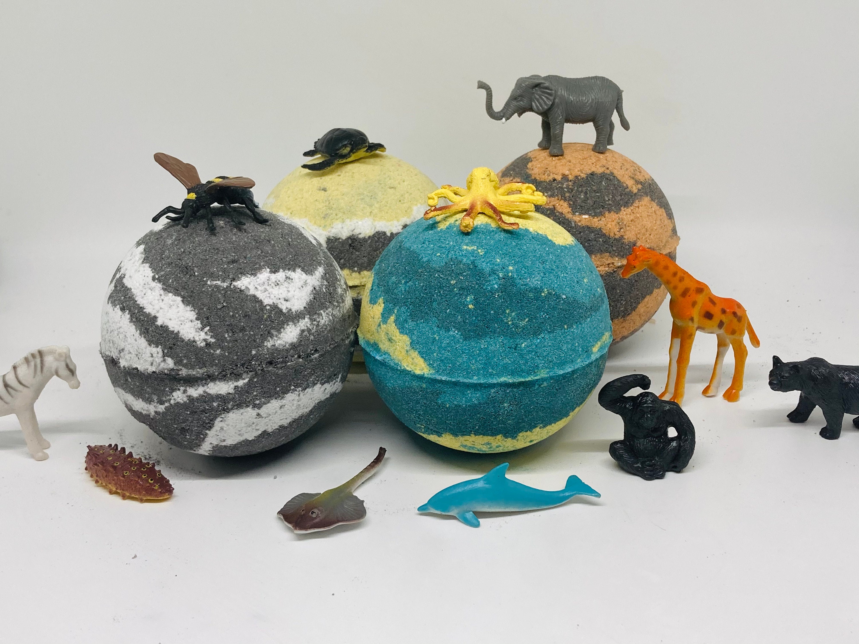 Bombas de baño de animales de safari bombas de baño de | Etsy