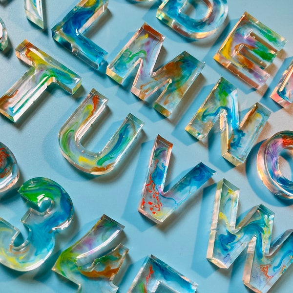 Resin Alphabet Letters - Etsy