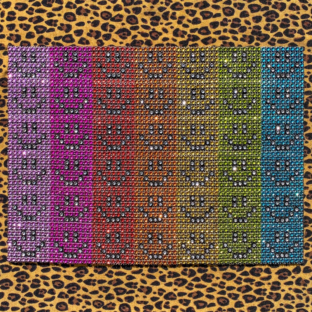 MINI SMILEY FACE Sparkly Pixel Patch | Multiple Colors - Rainbow ...