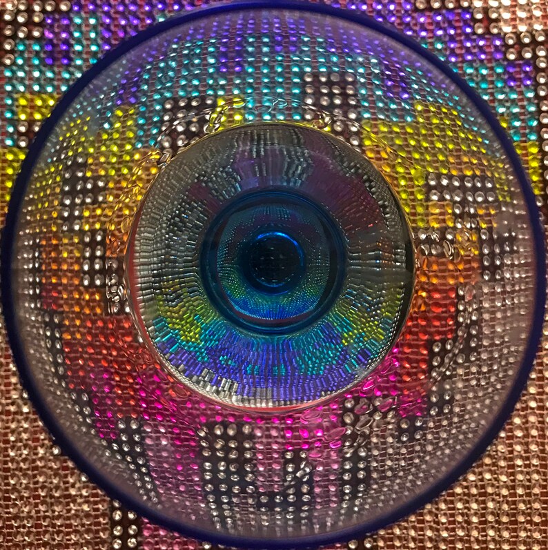 Buy MELTY SMILEY FACE Sparkly Pixel Patch Happy Trippy Psychedelic 8 ...