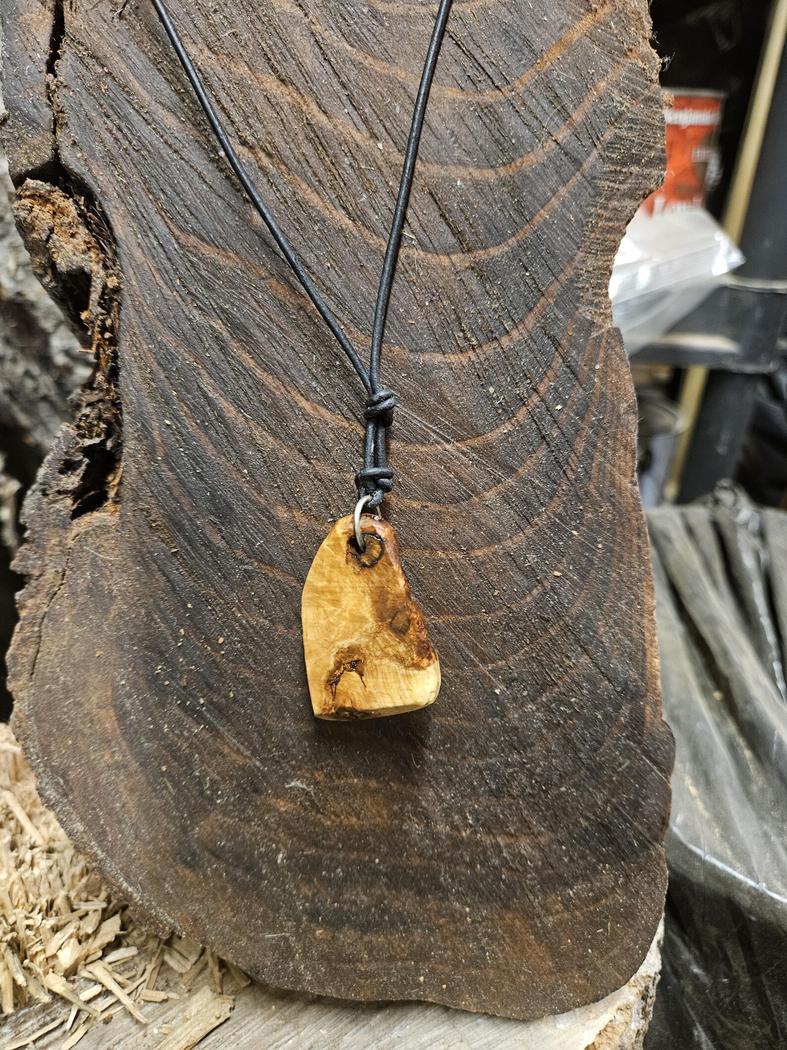 Rare Cherry Wood Burl Pendant Necklace - Etsy Canada