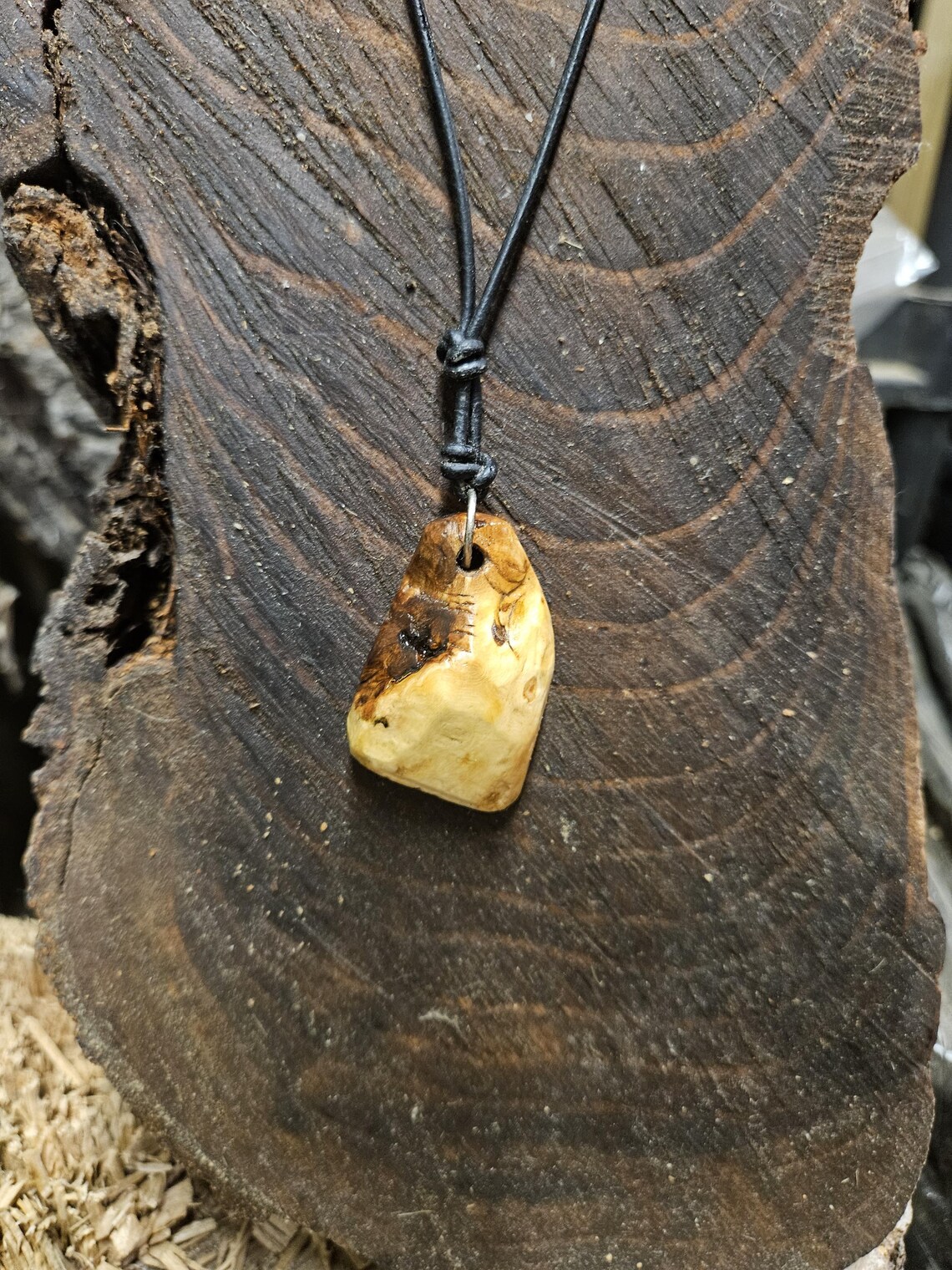 Rare Cherry Wood Burl Pendant Necklace - Etsy Canada