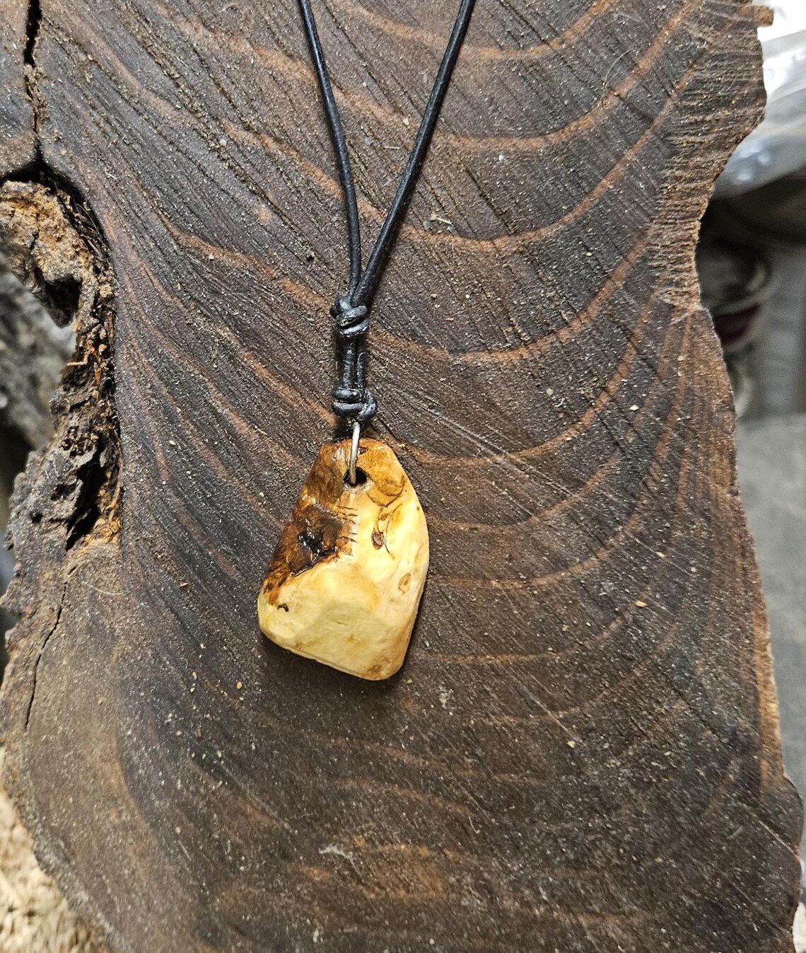 Rare Cherry Wood Burl Pendant Necklace - Etsy Canada