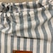 Personalized Linen Bread Bag, Blue White Wide Stripe Linen, Bread Bag ...