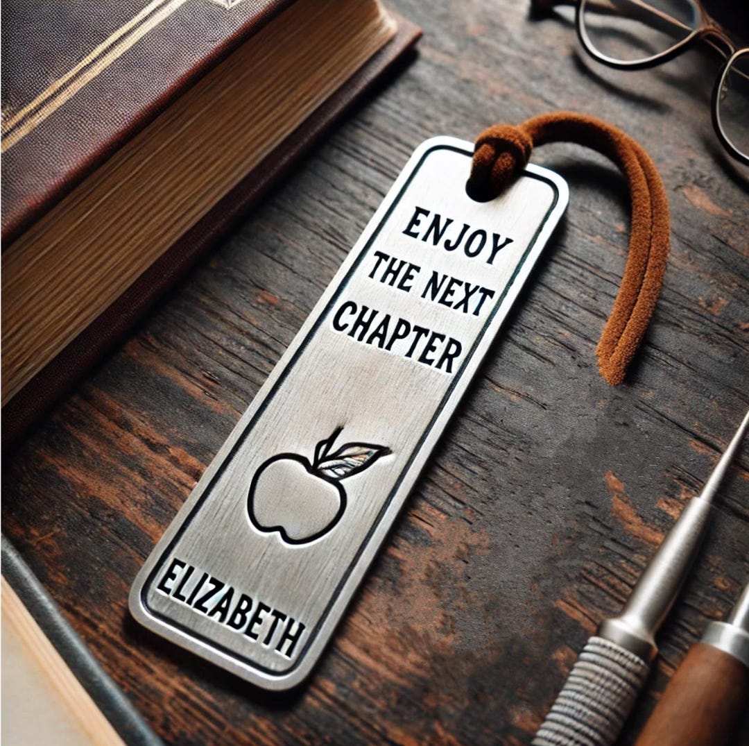 Personalized Nickel Bookmark, Retirement Gift for Teacher, Engraved ...