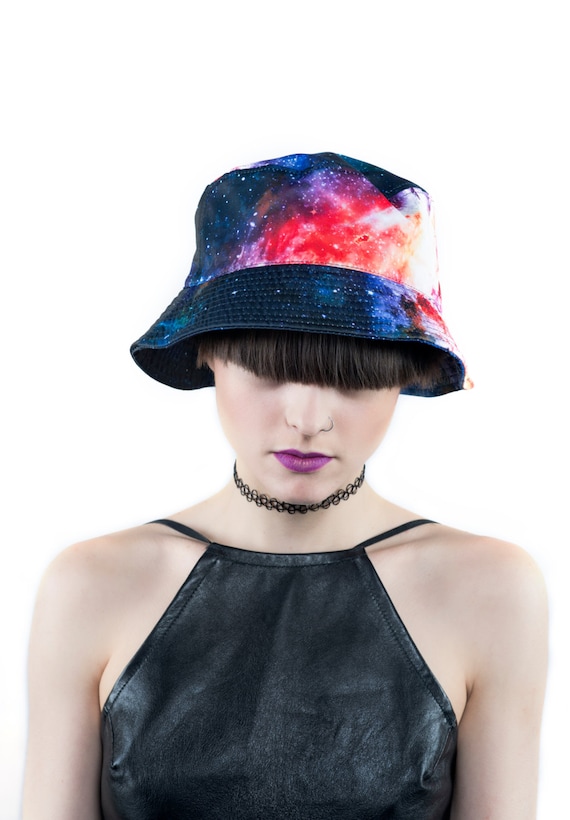 Galaxy Bucket Hat Summer 90's Fashion Dark Matter | Etsy