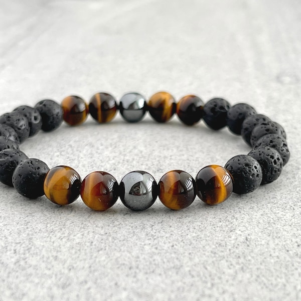 Lava Bead Bracelet - Etsy