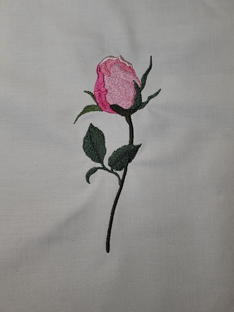 5x7 Rose Machine Embroidery Design - Etsy