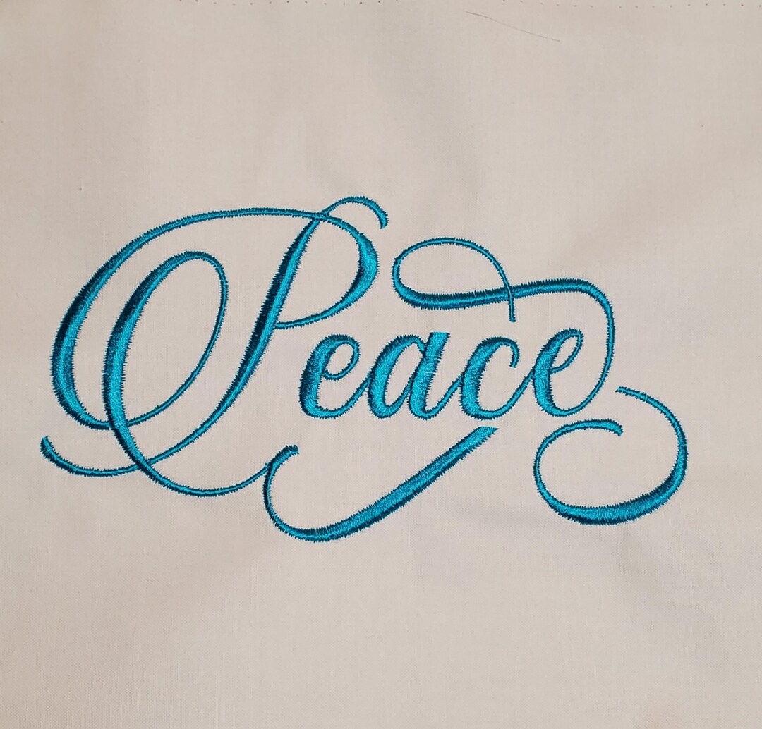 5x7 Peace Embroidery Design - Etsy