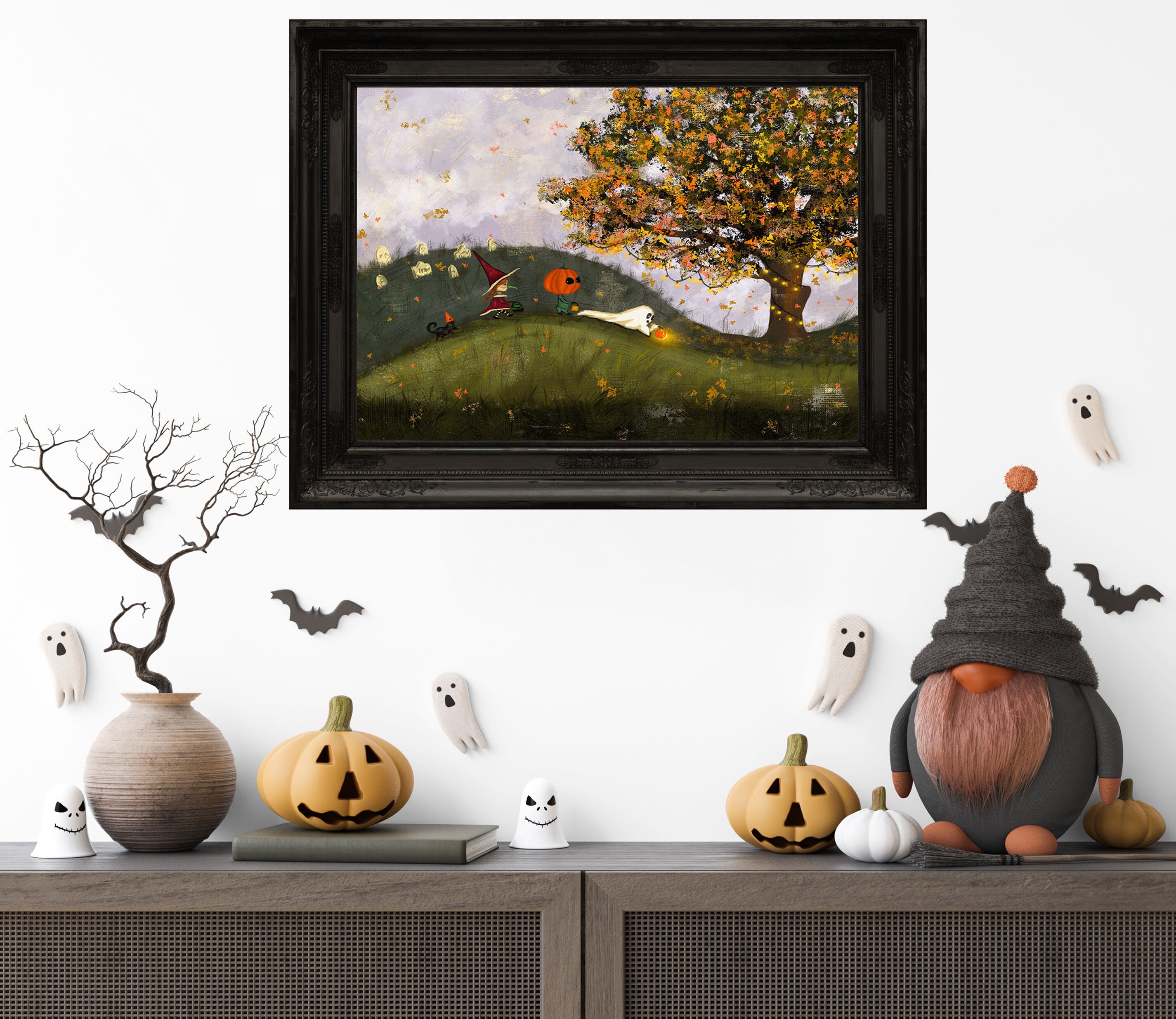 Halloween Prints PRINTABLE Halloween Art Cute Halloween - Etsy