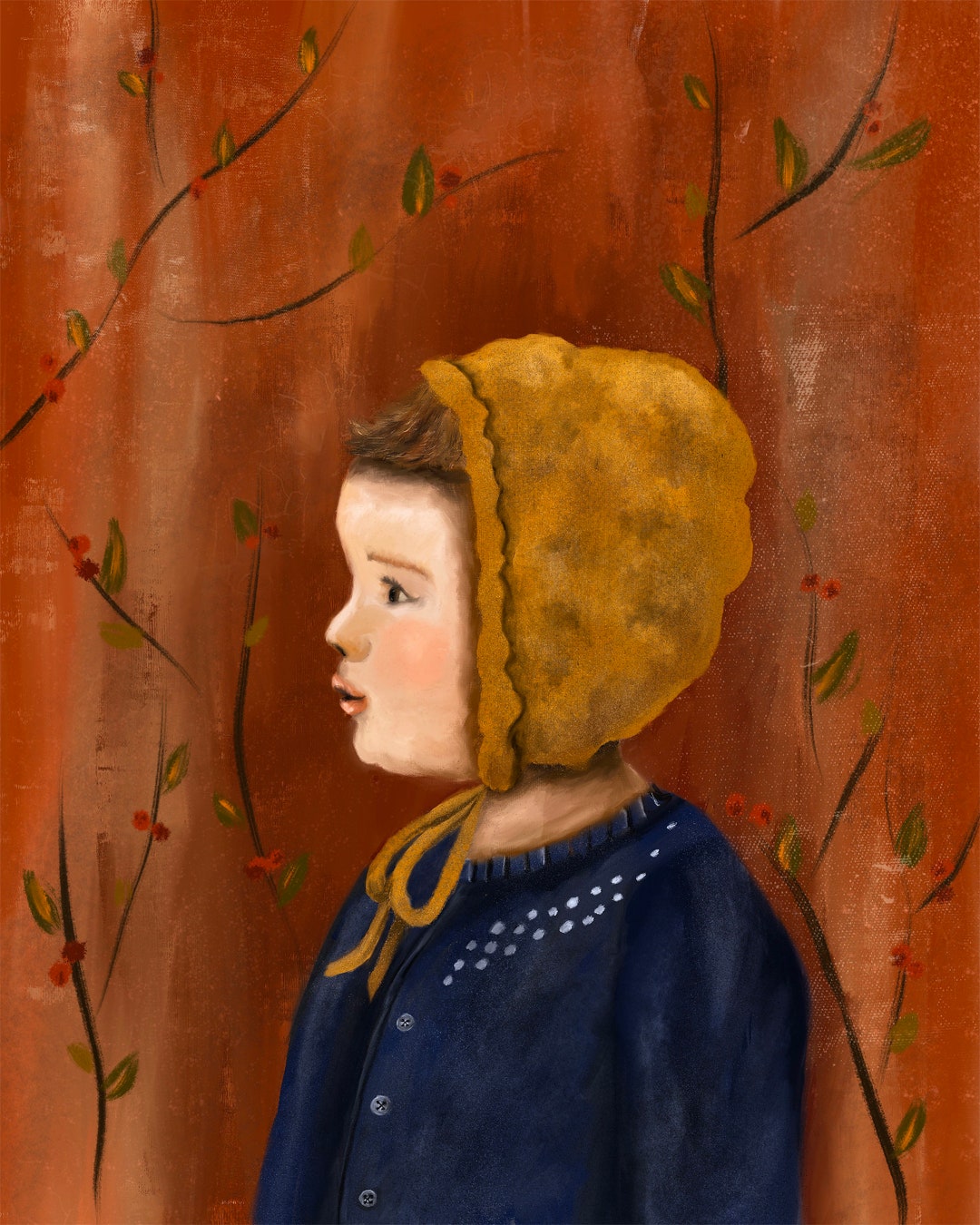 LITTLE MISS RUBY Printable Fall Art Fall Wall Art Autumn - Etsy